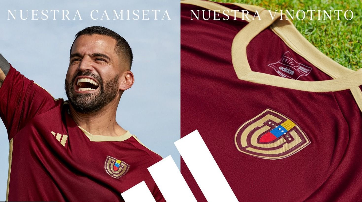 La FVF presentó las nuevas camisetas de la selección Vinotinto